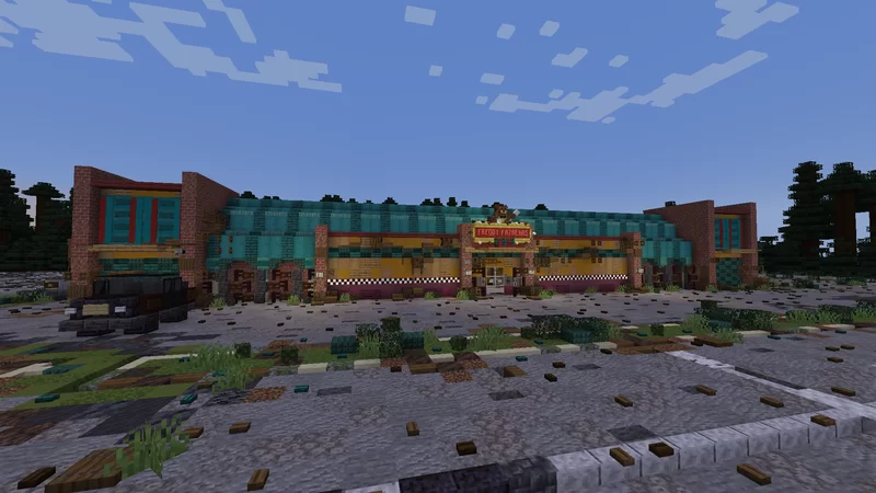 FNAF Movie Set Pizzeria In Minecraft! Minecraft Map
