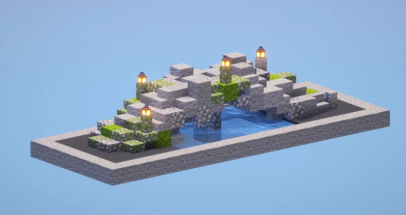 Stone bridge Minecraft Map
