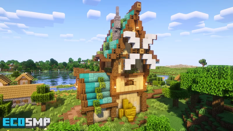 🍃 Timberwind Cottage (Fantasy Windmill House) | Download & Tutorial ...