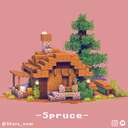 Simple Spruce Starter House - Easy Minecraft Map