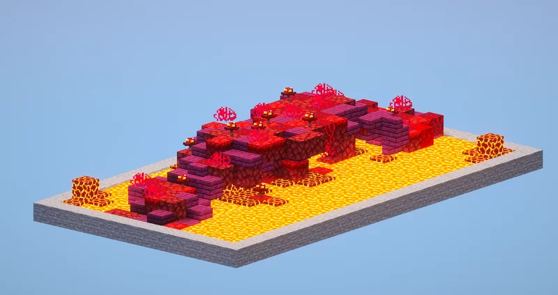 Nether bridge Minecraft Map