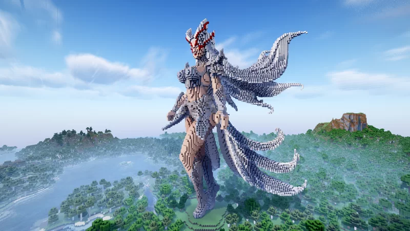 Minecraft Foxy Girl Statue Minecraft Map