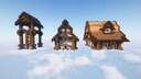 three cottage world Minecraft Map