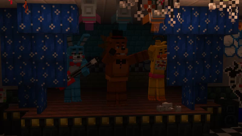 FNAF 2 MAP (Freddy Fazbear's Pizza Grand Re-Opening) Working Music Box ...