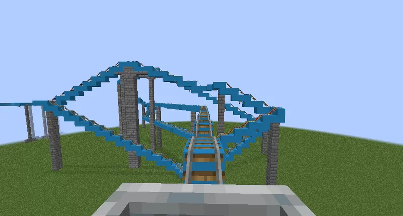 Minecart Rollar coaster ride Minecraft Map