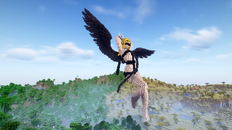 Minecraft Angel |SMT| Statue Minecraft Map