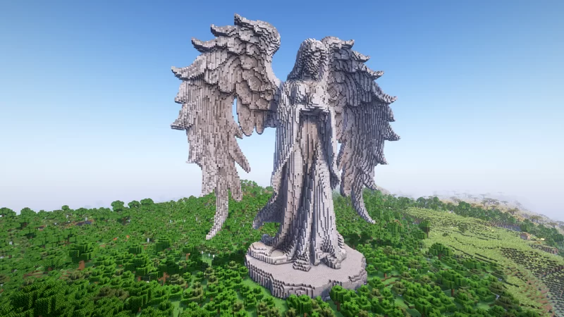 Minecraft Angel Statue V13 Minecraft Map
