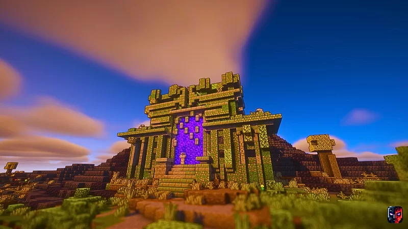 Transform the Nether Portal into a Stronghold Relic Minecraft Map