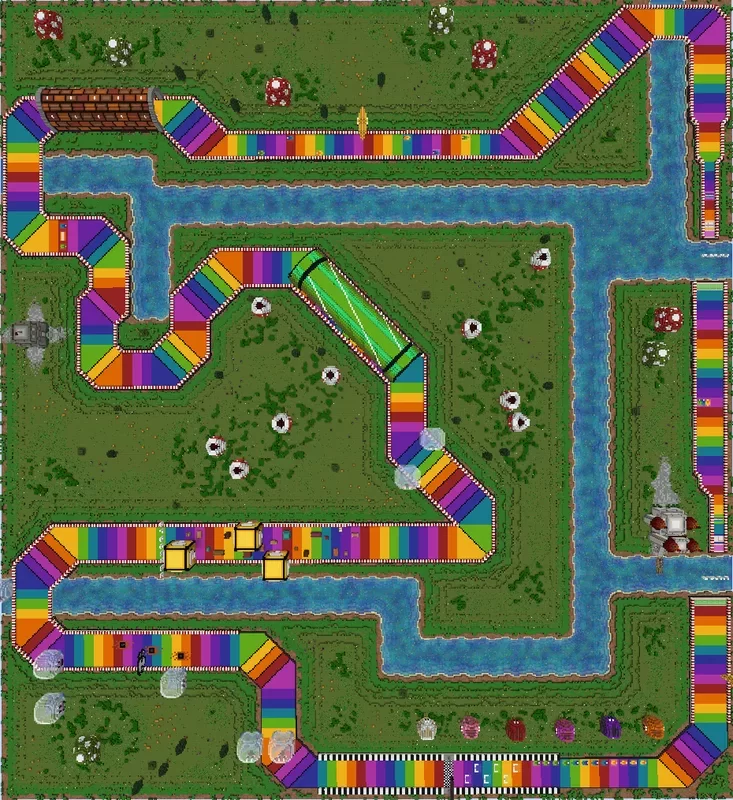 Rainbow Road Minecraft Map