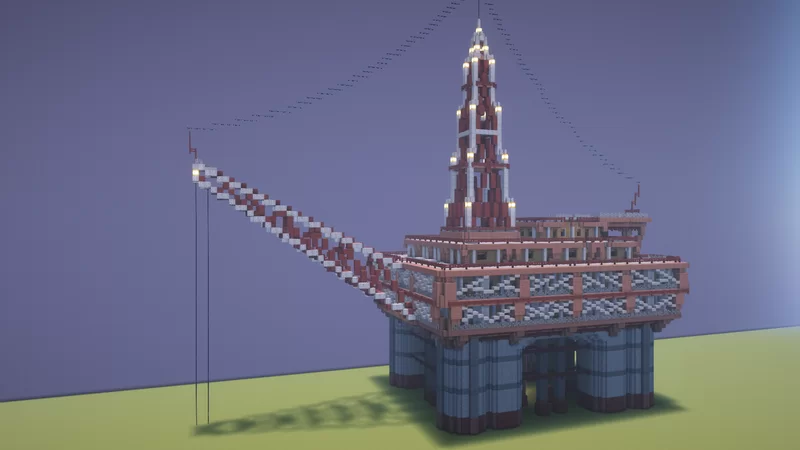 Oil rigs pack - 2 builds - imaginary (1.20+) Minecraft Map
