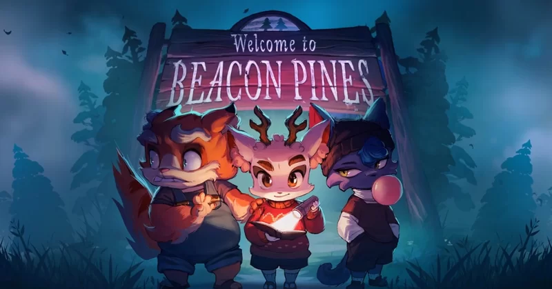 Beacon Pines map-art 256x128 2d Minecraft Map