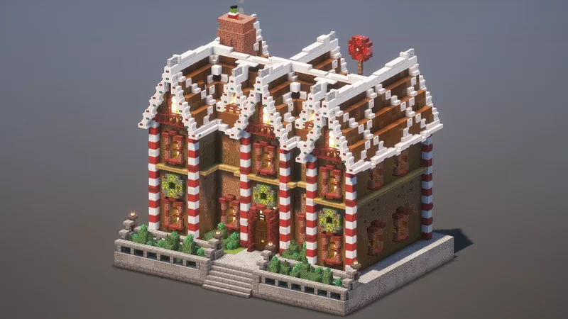 Christmas Gingerbread House Minecraft Map