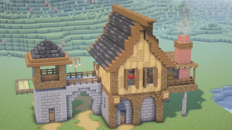 A Medieval Survival Base | Full Interior Minecraft Map