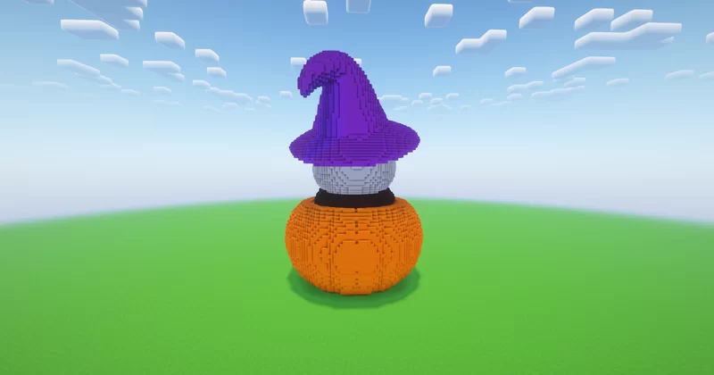 Minecraft Halloween Pumpkin Panda Statue Minecraft Map