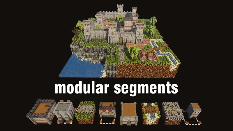 Modular Diorama Castle Set Minecraft Map