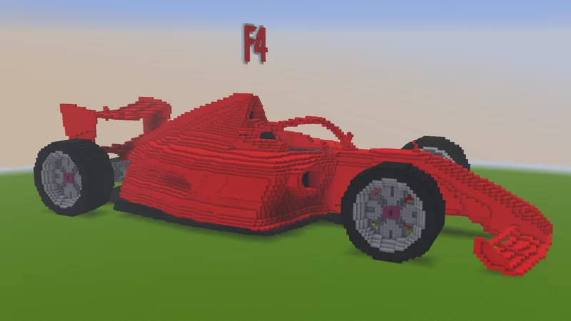 Formula 4 car Minecraft Map