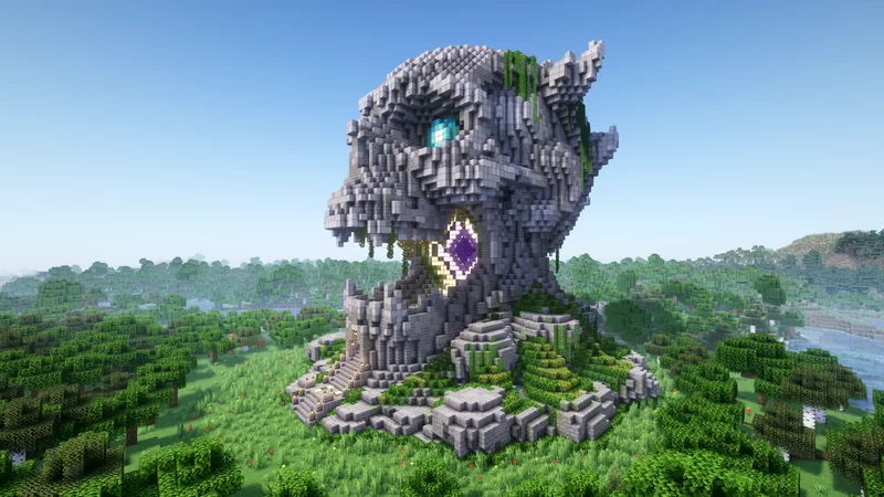 Minecraft Skull Nether Portal Statue V10 Minecraft Map