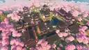 🌸🌺Cherry Japanese Village | Full Interior🌺🌸 Minecraft Map