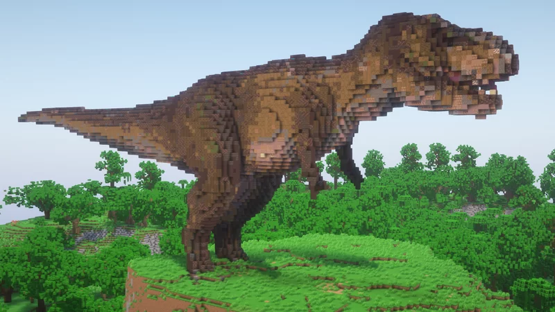 T-rex / Tyrannosaurus rex Minecraft Map