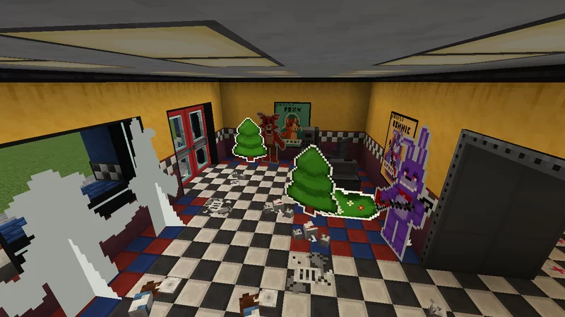 My Custom FNAF Pizzeria Simulator Map Minecraft Map