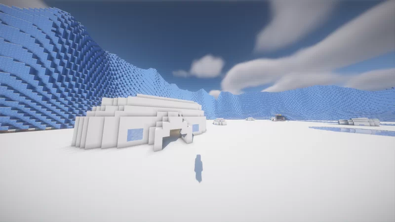 Modified Survival Map (Glacier) - BEDROCK Minecraft Map