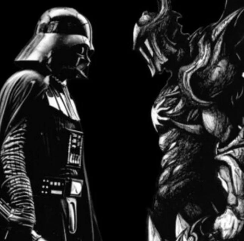 Argus and Darth Vader 128x128 2d Minecraft Map