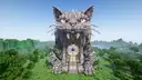 Minecraft Cat Head Nether Portal Statue Minecraft Map