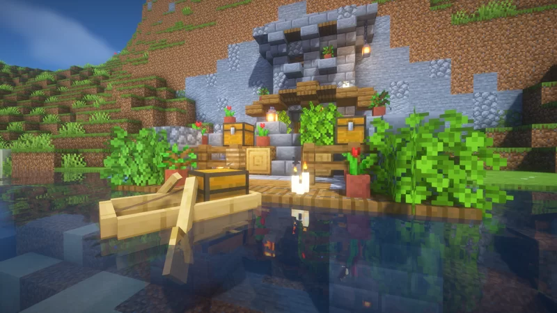 Mountain Base - Riverside Castle Minecraft Map