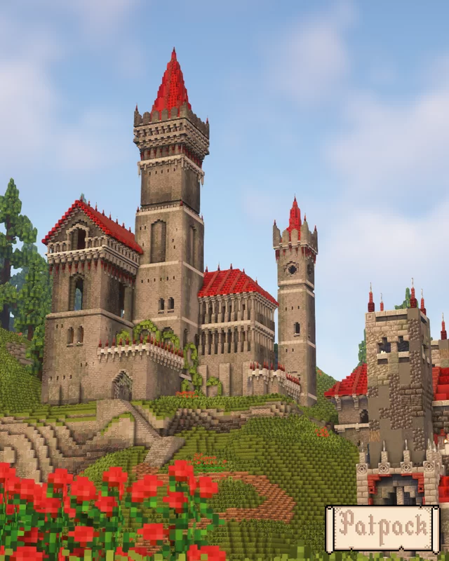 Minecraft- Rose Castle 🥀 Minecraft Map