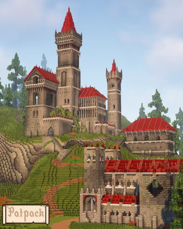Minecraft- Rose Castle 🥀 Minecraft Map