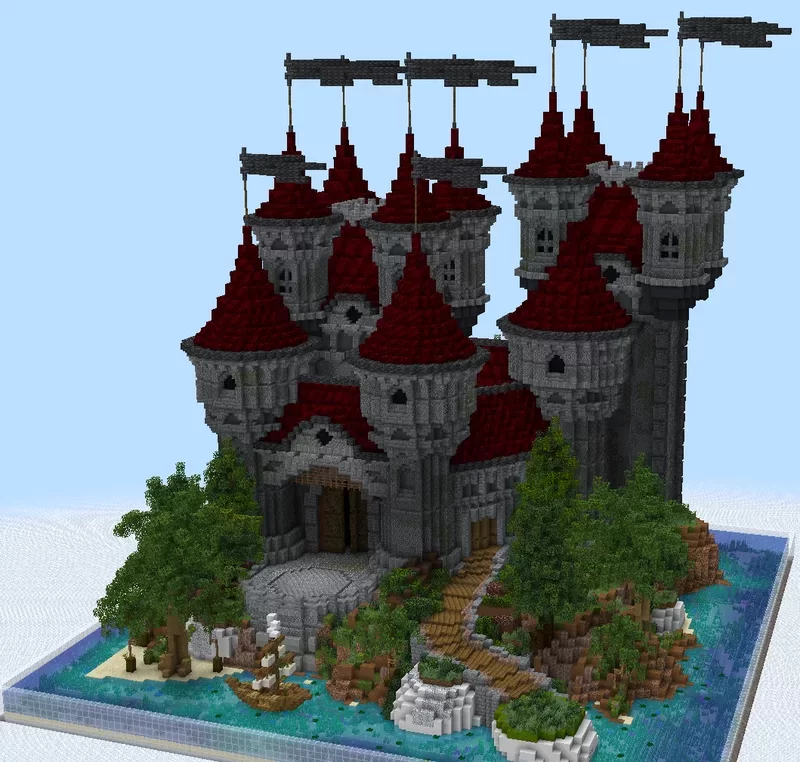 Big Castle Schematic Minecraft Map