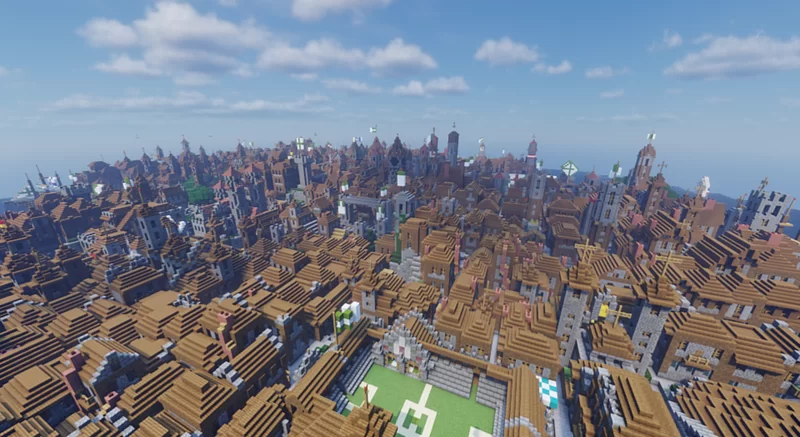 Barcea D'Aregale Barroque European city Minecraft Map