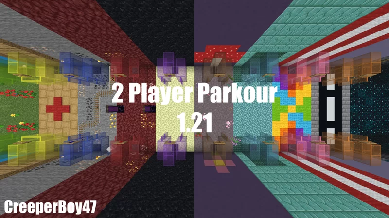 2 Player Parkour - 1.21.8 - CreeperBoy47 [UPDATE] Minecraft Map