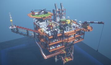 Oilrig Minecraft Maps with Downloadable Schematic | Planet Minecraft ...