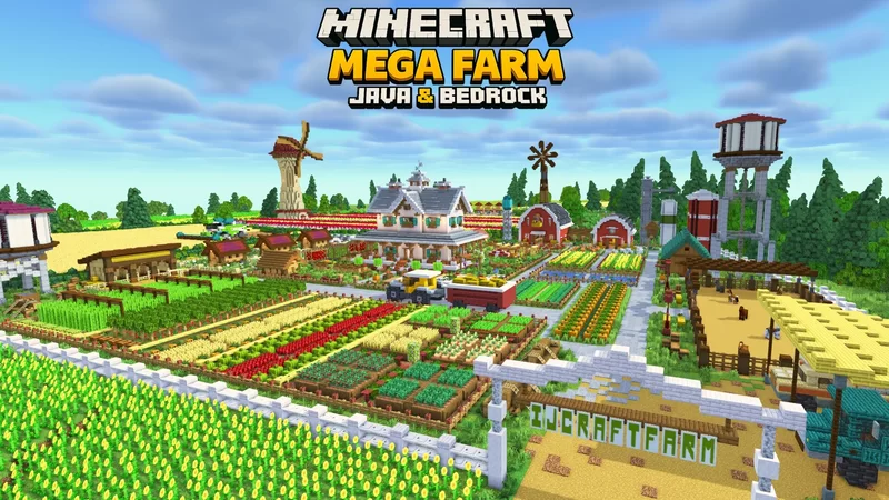 The Stardew Valley Farm in Minecraft – Cozy Mega Farm (Full Interiors + All Animals) Minecraft Map