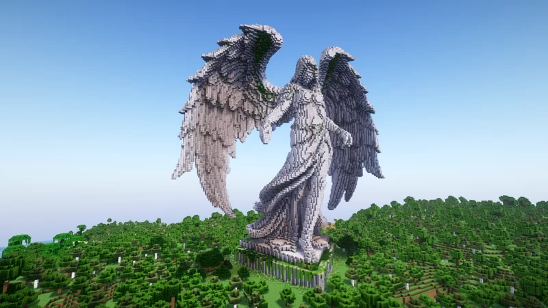 Minecraft Angel Statue V26 Minecraft Map