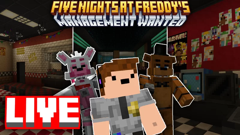 Kjwippy's Custom FNAF Pizzeria (Management Wanted Mod) Minecraft Map