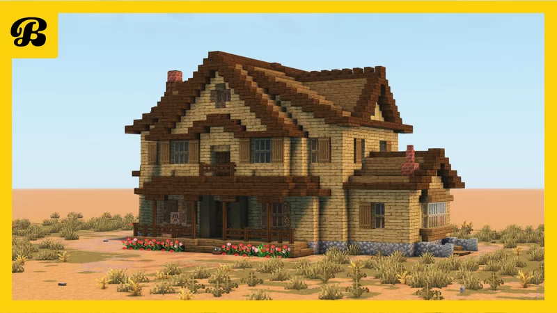 Minecraft - Wild West - Ranch Mansion | Full Interior Minecraft Map
