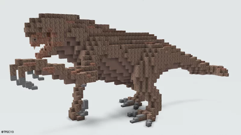 Distortus Rex Build (Jurassic World Rebirth) Minecraft Map