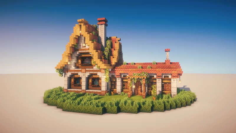 🏰 Majestic Medieval House - Download! Minecraft Map