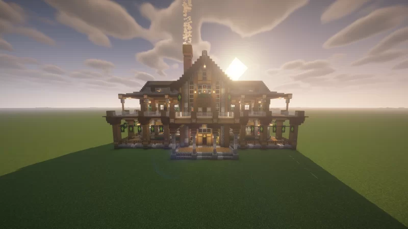 Spruce house Minecraft Map