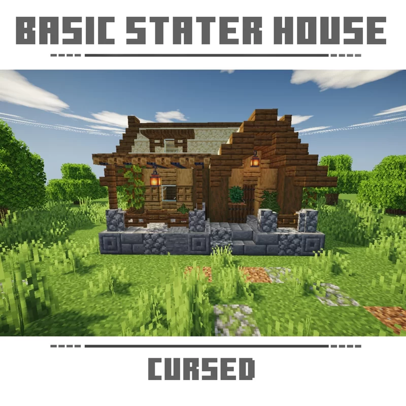 Basic Stater House Java ( Litematica support ) Minecraft Map