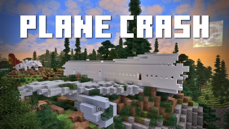 THE CRASH - Plane Crash Survival Island | 1500x1500 Minecraft survival ...