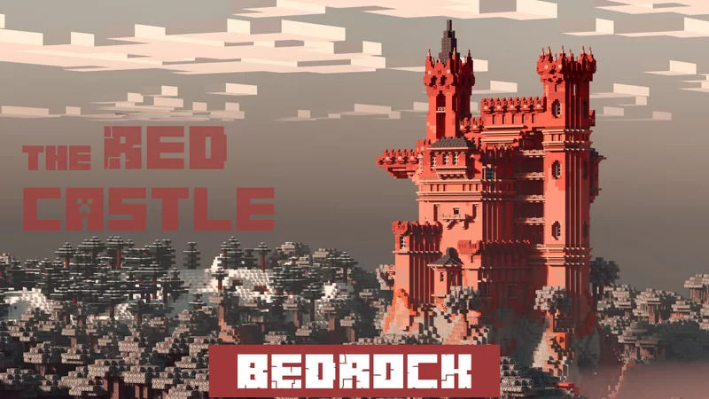 The RED Castle in Pale gardens [BEDROCK] Minecraft Map