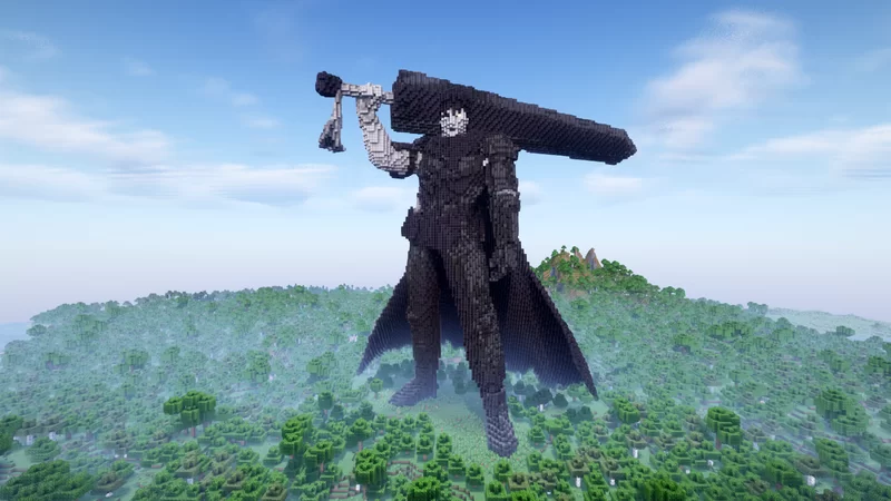 Minecraft Guts |Berserk| Statue Free Schematic Minecraft Map