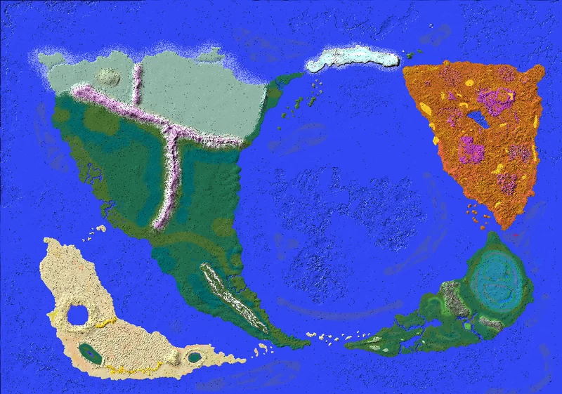 Mushoku Tensei Six-Faced world V2 1.20.1 Minecraft Map