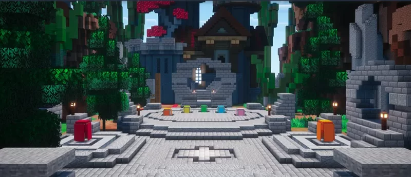 LOBBY - FANTASY ISLAND [Schematic] Minecraft Map