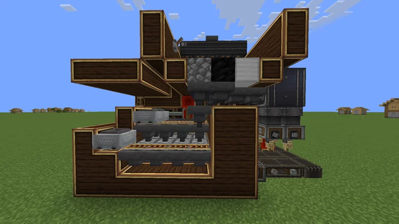 Create mod Train Tracks Factory Minecraft Map