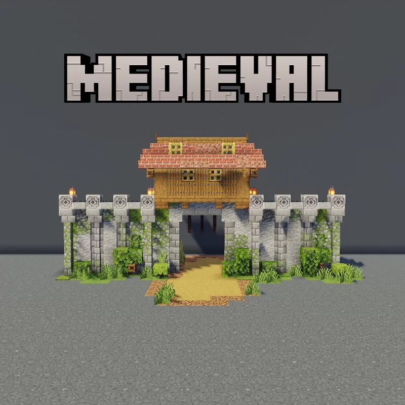 4 Unique Gate Designs Minecraft Map