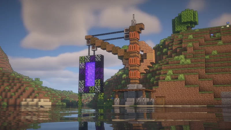 Hanging Nether Portal (Crane) Minecraft Map